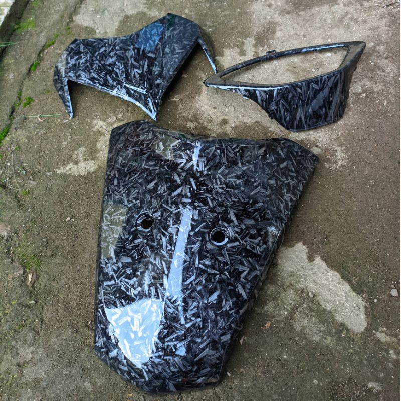 Panel TIE VISOR AND COVER SPEEDOMETER SUPRA X 125 BATMAN KPH CARBON ...