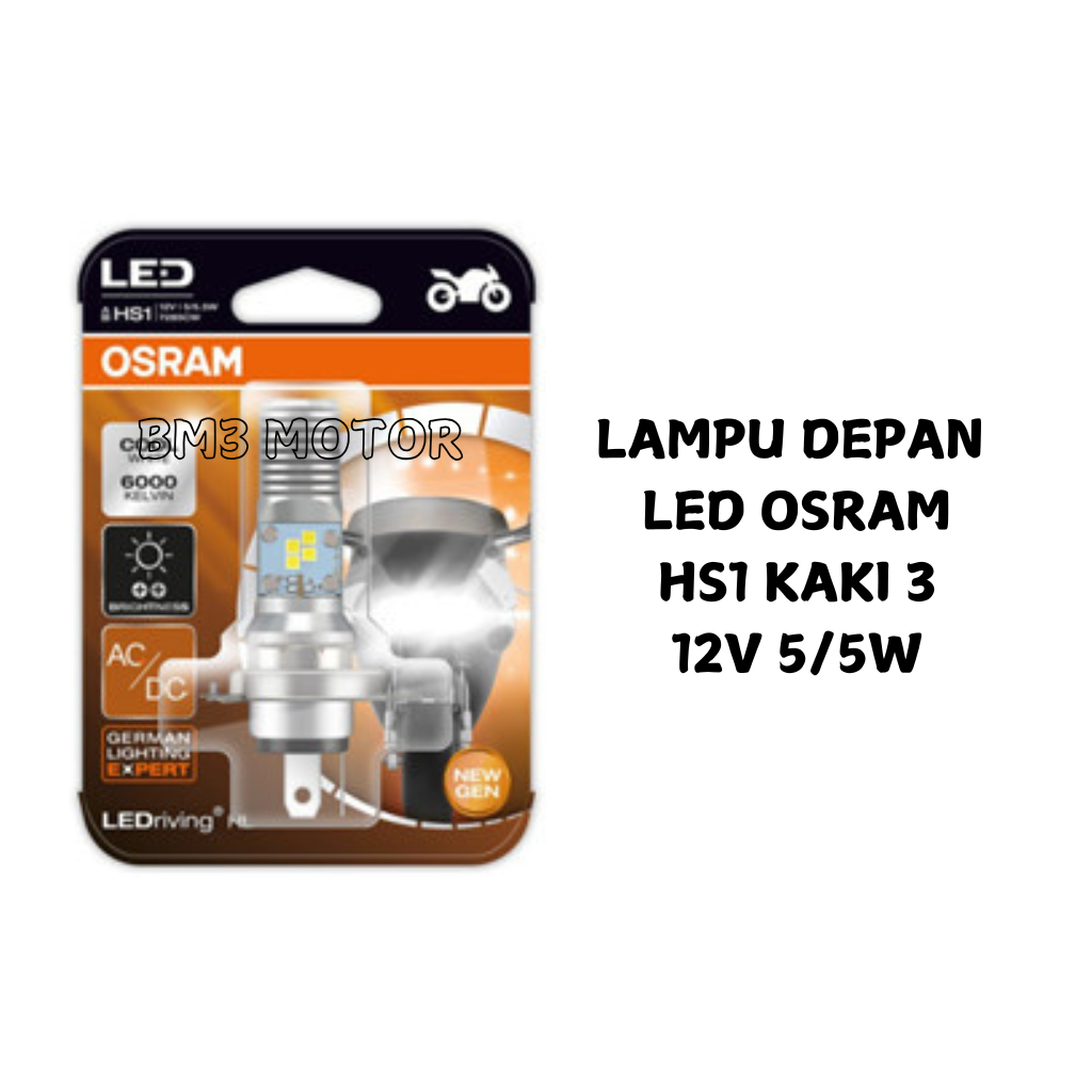 Osram หลอดไฟหน้า LED AC/DC HS1 ขา 3 Vixion Scoopy Fi Cb150r Byson Megapro ใหม่ | Shopee Thailand