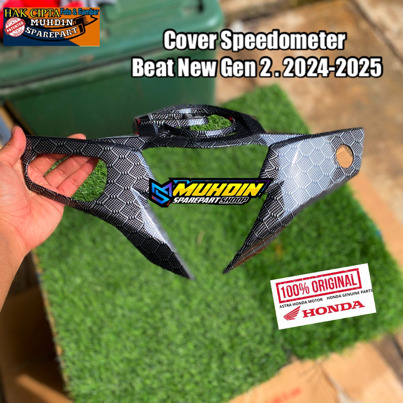 Batok Beat Deluxe Gen 2 2024/2025 ฝาครอบมาตรวัดความเร็วคาร์บอนพร้อม ...