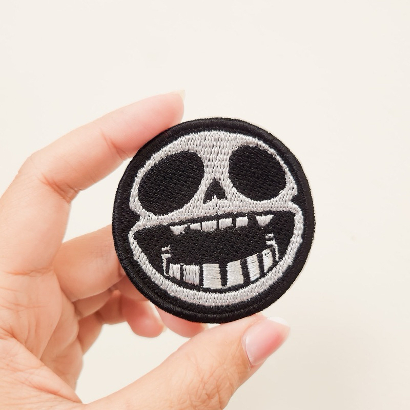 แผ่นเสริมเพลง / GORILLAZ FACE EMBROIDERED BADGE / อุปกรณ์เสริมแพทช์ ...