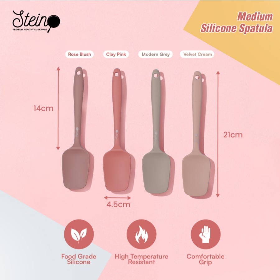 Steincookware Stein Spatula Medium Stein - ไม้พายซิลิโคนขนาดกลาง ไม้พาย ...