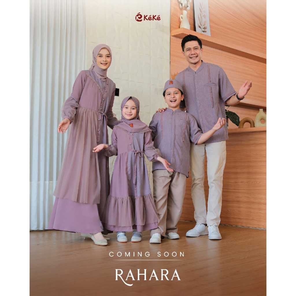 มาถึง Gamis Sarimbit Family Keke Rahara Series แยมองุ่น | Shopee Thailand