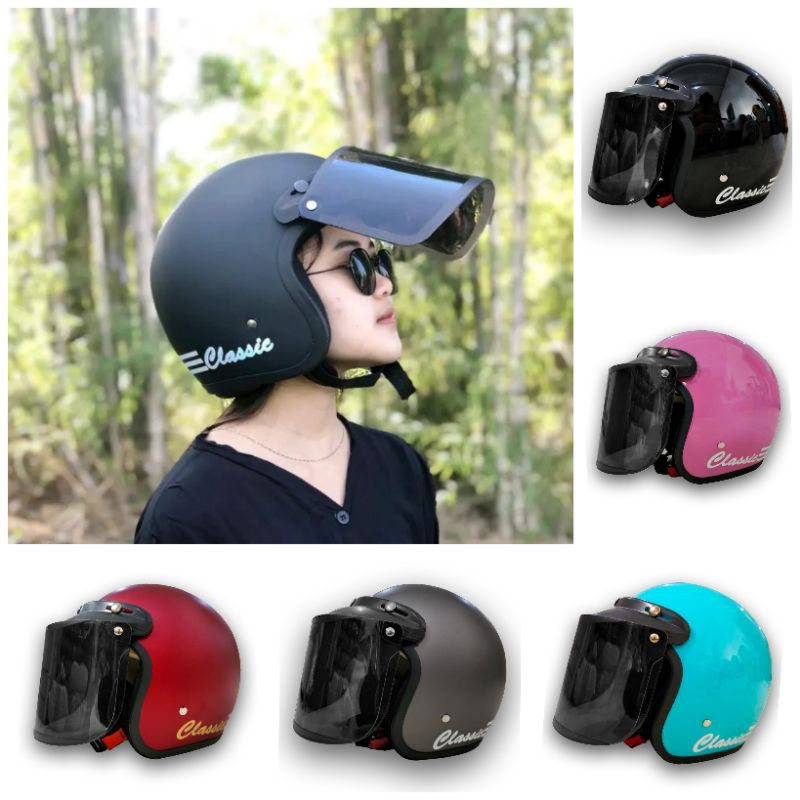 หมวกกันน็อค Original Bogo Classic - ผู้ชายและผู้หญิง - สไตล์ย้อนยุคทุก ...