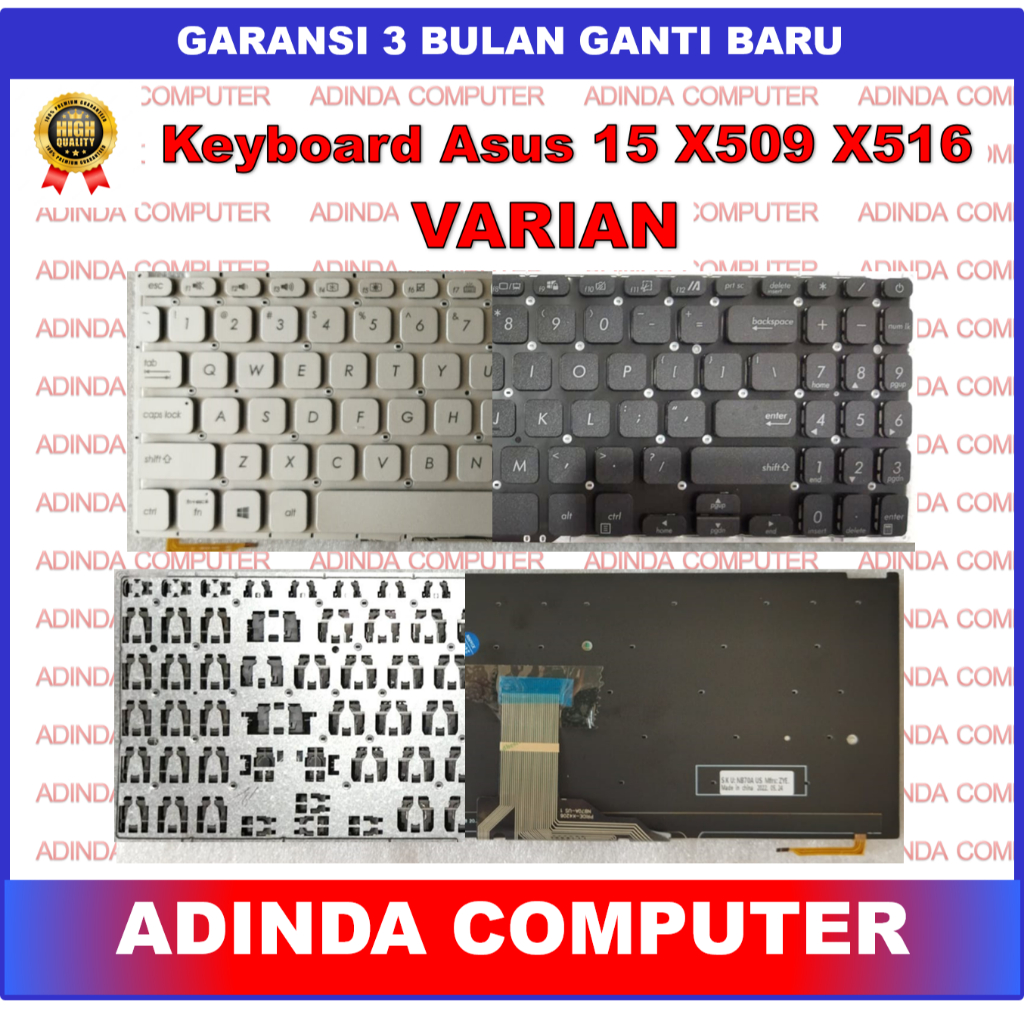 คีย์บอร์ด Asus Vivobook 15 X509 X516 X509JP X509M X509U X509UB X509UJ ...