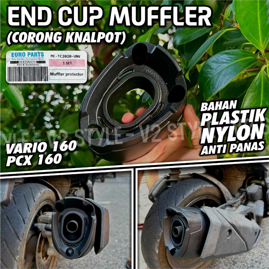 End Cup Muffler กรวยไนลอนท่อไอเสีย Vario 160 ABS Cbs KEYLESS 2020-2024 ...