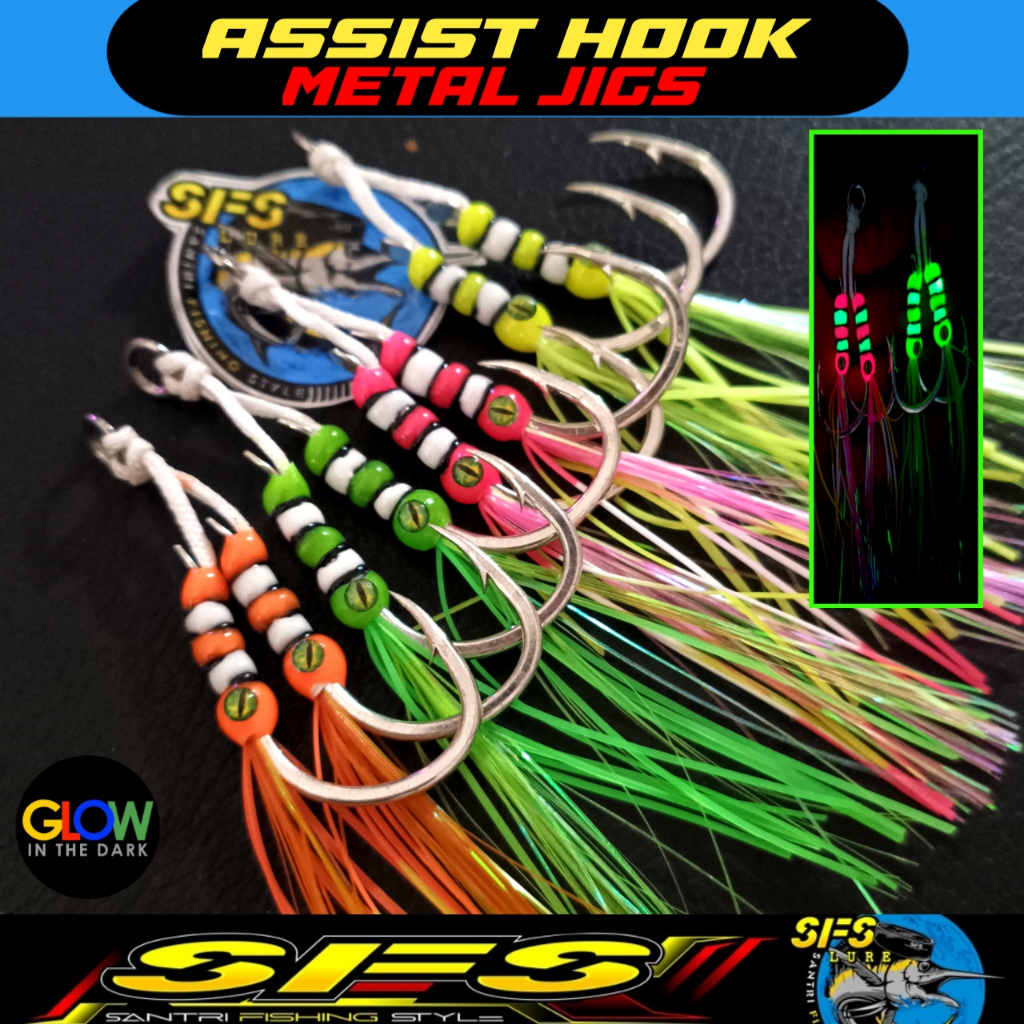 ASSIST HOOK METAL JIG ASSIST HOOK ISEAMA ASSIST HOOK MICRO JIG JIG ...