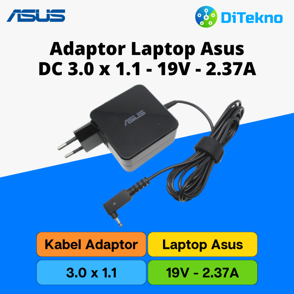 อะแดปเตอร์แล็ปท็อป Asus Square 19V 2.37A 3.0x1.1 มม | Shopee Thailand