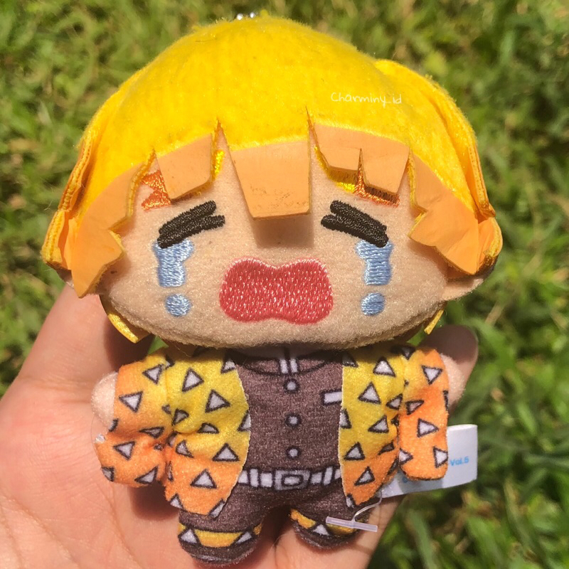 Gantungan Ganci Zenitsu Crying ตุ๊กตา + 10 ซม.ตุ๊กตาพวงกุญแจพวงกุญแจ ...