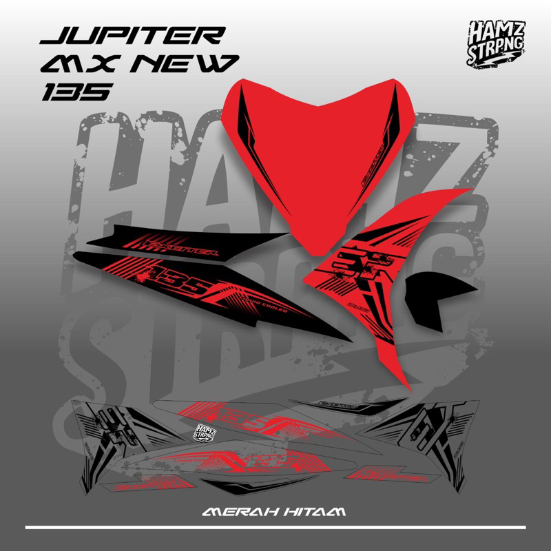 Njmx New Jupiter MX 135 Exciter Spotted Transparent Striping 2 สี ...