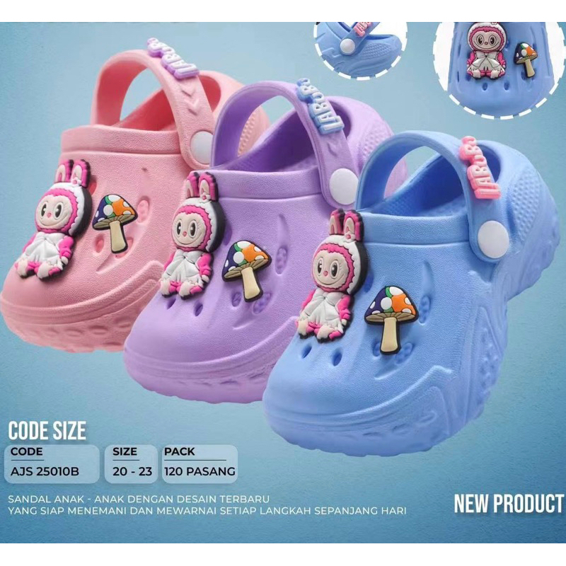 Crogs Jelly Labubu Jibbitz รองเท้าแตะเด็กแฟชั่นระดับพรีเมียม | Shopee ...