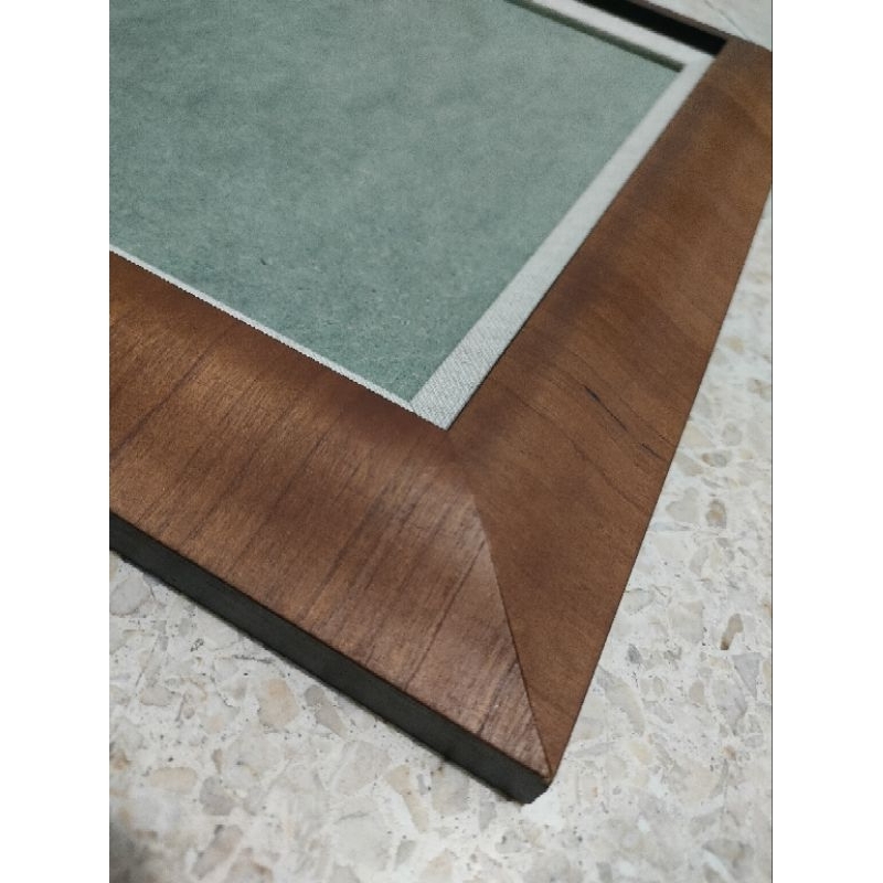 กรอบรูป KAYU / กรอบไม้สีน้ําตาลโปรไฟล์ Double Frame & Linen 10R & 8R ...
