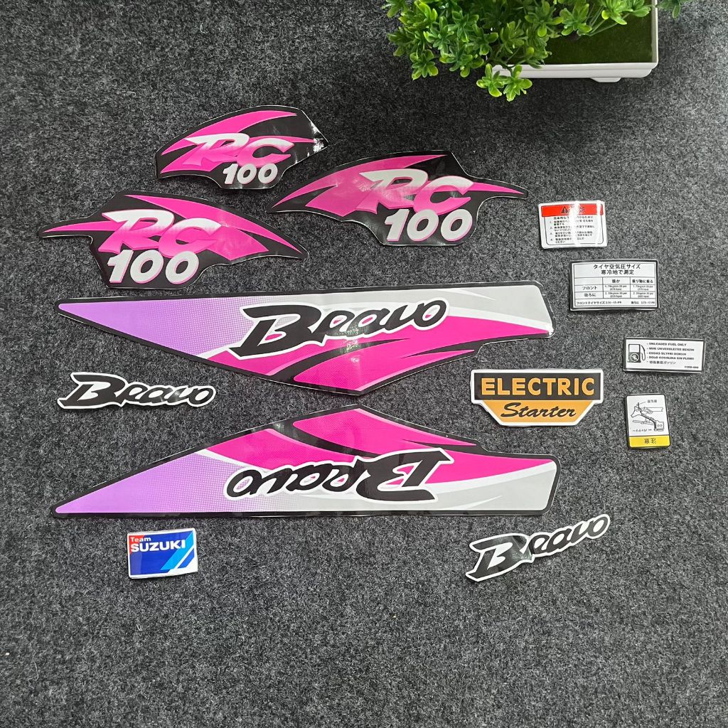 Bravo RC 100 PREMIUM COPY STRIPING STICKER ORIGINAL STRIPING BRAVO RC ...
