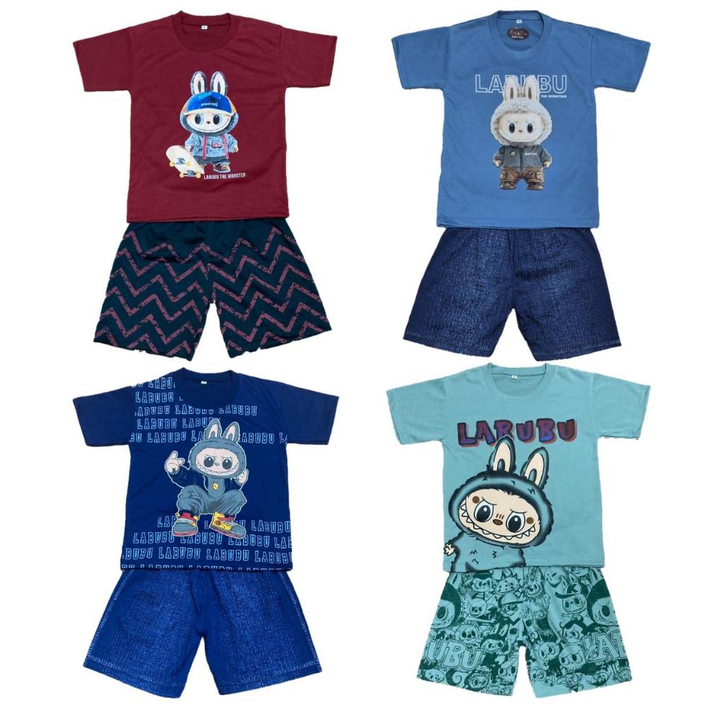 ชุดสูทเด็กผู้ชายพร้อมเสื้อผ้าพิมพ์ลาย Labubu motifs / Labubu / เสื้อผ้า ...