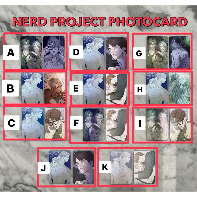 (มีวิดีโอ Shopee) NERD PROJECT การ์ดรูปถ่ายอย่างเป็นทางการ Andrew & Luke Manhwa BL | Shopee Thailand