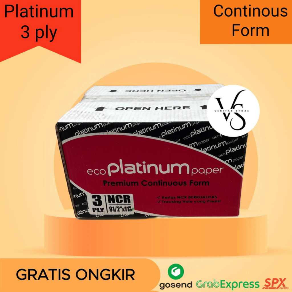 Eco Continuous Form 3 ชั้นและ 3 ชั้นสําหรับ 2 ขนาด 91⁄2 x 11 PLATINUM ...