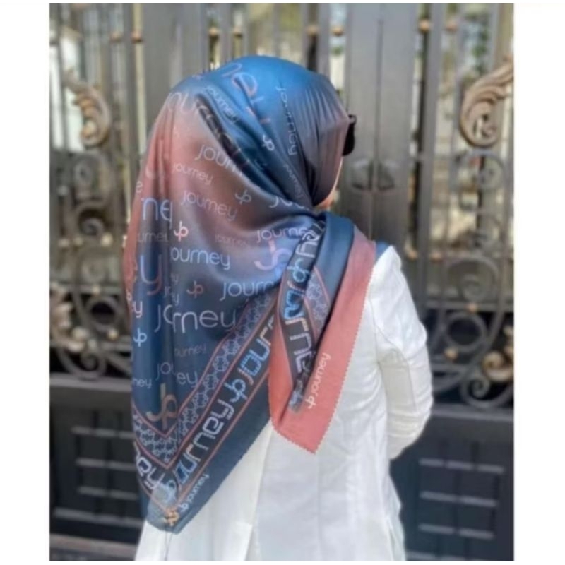 Journey Rainbrow Chain Grada Series Square Hijab Premium Lasercut Vol ...