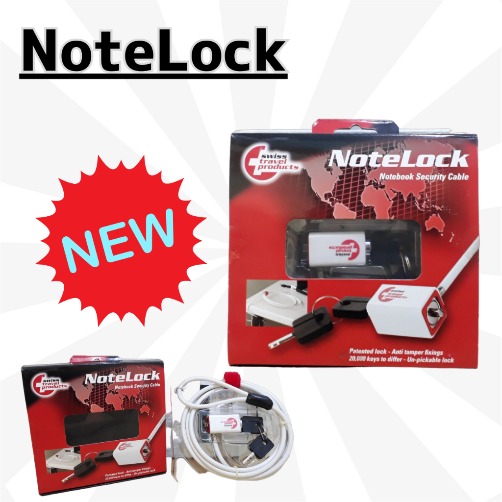 สายรักษาความปลอดภัยโน๊ตบุ๊ค Notelock KINSINGTON SAFETY Cable Lock | Shopee Thailand