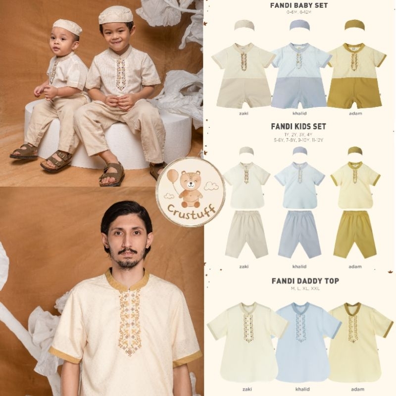 Fandi Baby Set / FABDI KIDS Set / FANDI DADDY TOP Bohopanna B99 / Rama Baby Bohopanna / Raya ...