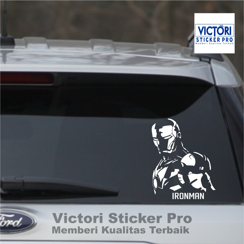 Cool Iron Man Side View สติ๊กเกอร์ตัดรถ Marvel Robot Car Sticker Car ...