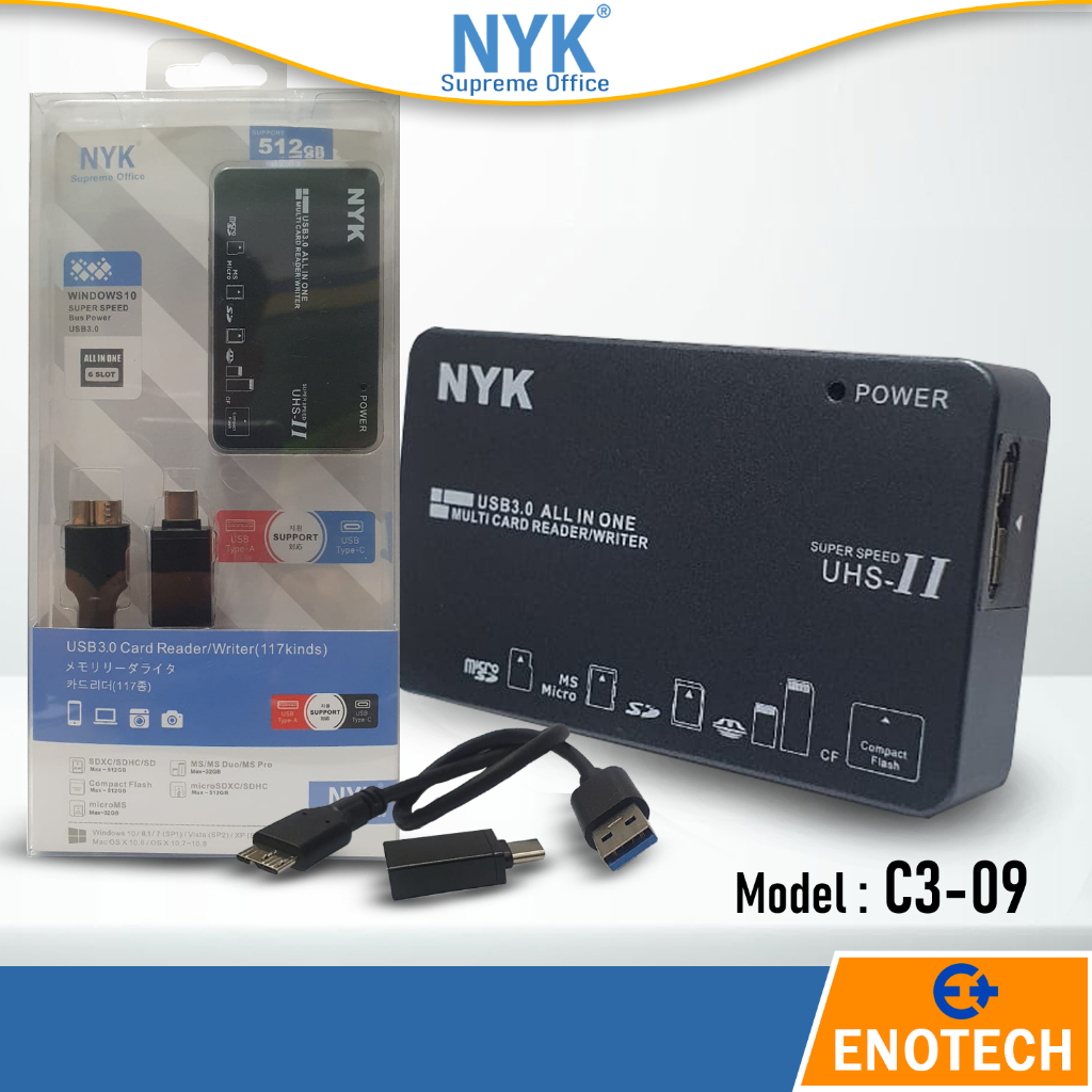 Nyk Card Reader C3-09 All in One 6 ช่อง USB 3.0 | Shopee Thailand