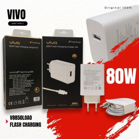เครื่องชาร์จ Vivo BT 80W TYPE-C | ต้นฉบับต้นฉบับต้นฉบับ | ชาร์จเร็ว | Shopee Thailand
