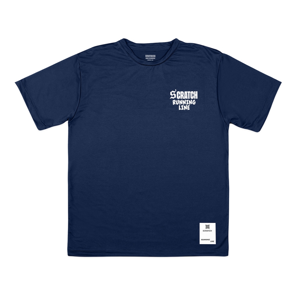 เสื้อยืดวิ่ง Scratchline Core Navy Men | Shopee Thailand