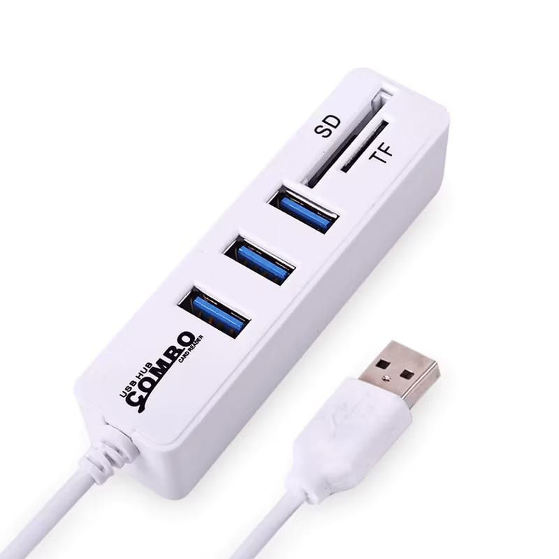 Usb HUB 3 พอร์ต Combo Card Reader usb 2.0 HUB 2 in 1 รองรับ 1TB ...