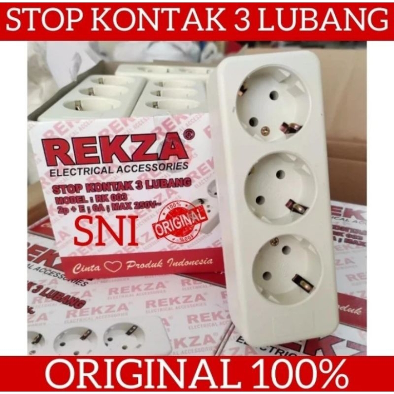 Rekza Socket Hole 3 กาก ปลั๊กเทอร์มินัลทองเหลือง เต้ารับเชื่อมต่อสาย ...