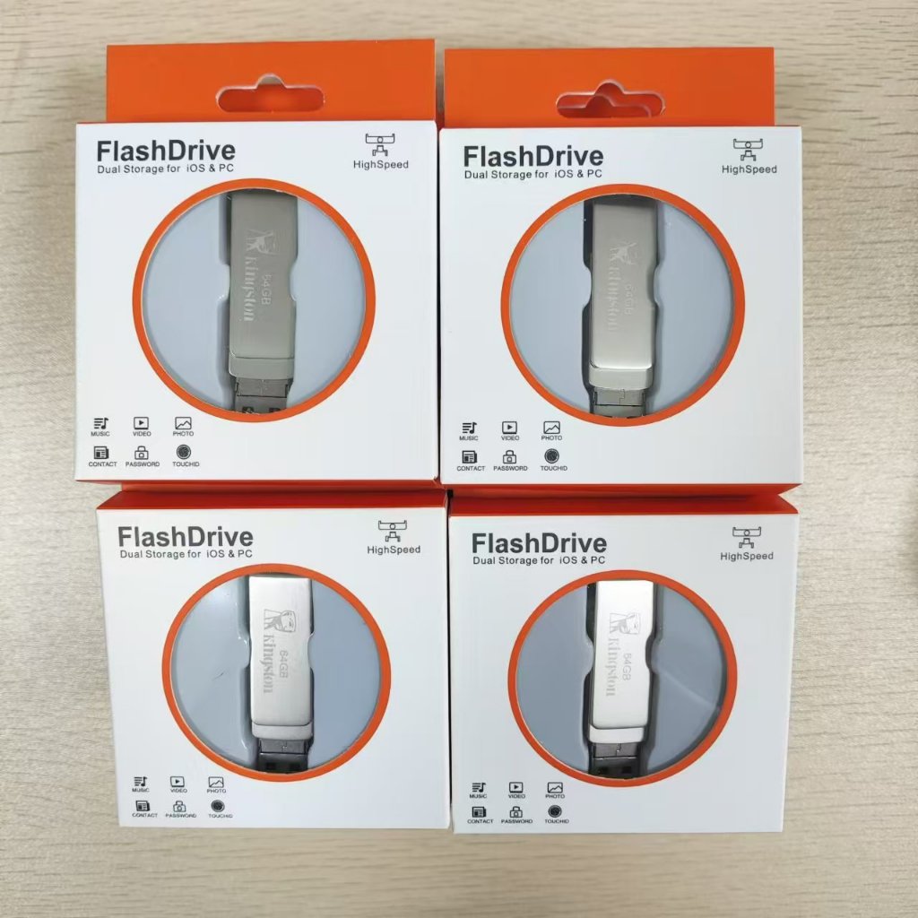 การจัดเก็บข้อมูล IOS Type-c Flashdisk แฟลชไดรฟ์ OTG 1TB ไดรฟ์ปากกาหมุน ...