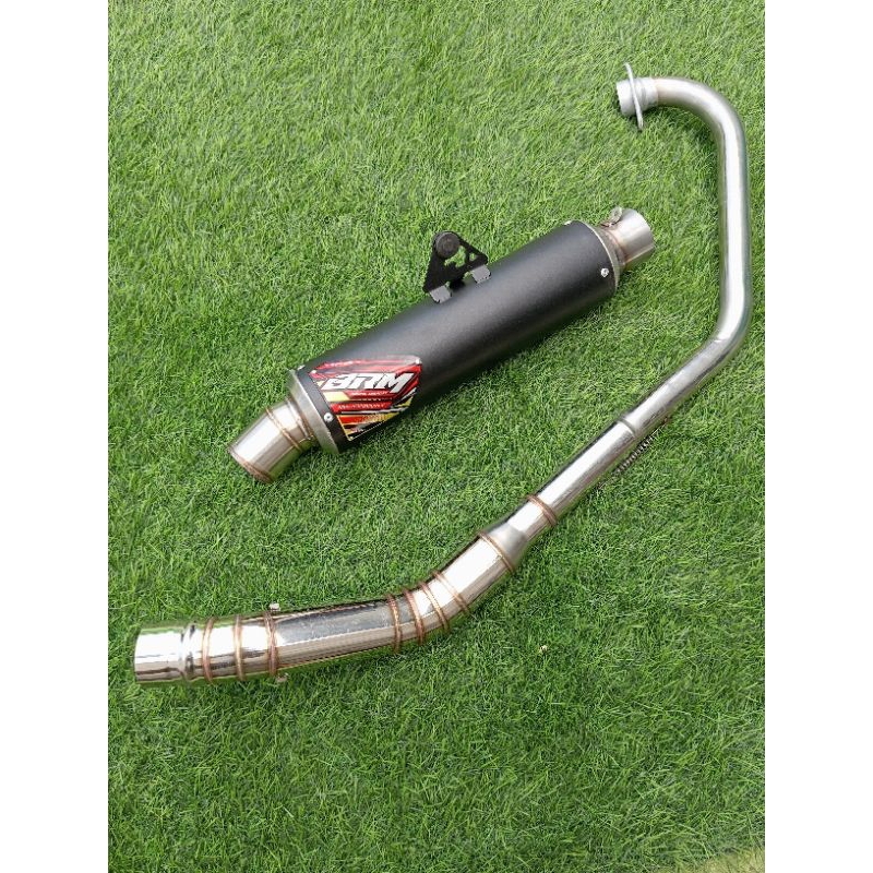 BRM ROUND JENONG Exhaust BAS ULEM BLACK COATING CBR 150 VISION NVL NVA ...