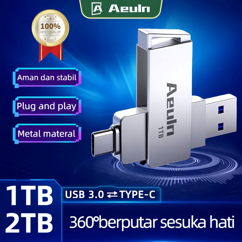 Typec Flashdisk 1TB2TB OTG USB3 Type C แฟลชไดรเวอร์ USB ความเร็วสูง ...