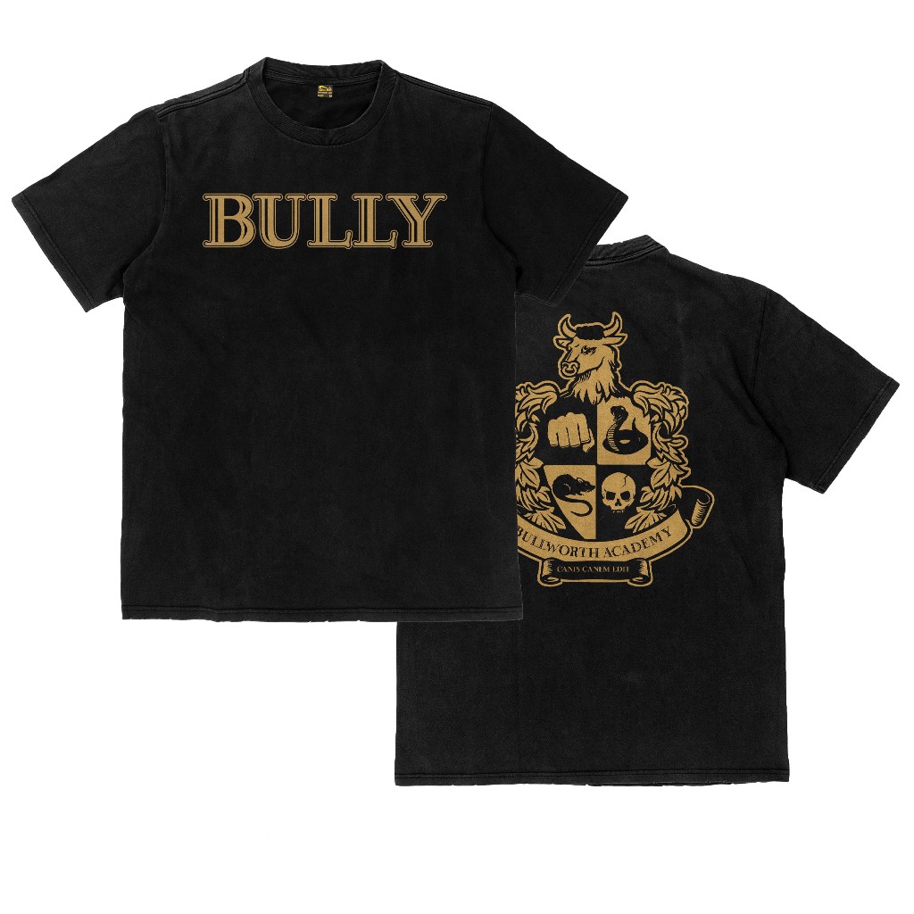 Katun Bully Canis Canem แก้ไขเสื้อยืด PS2 PS 2 GTA เกมหนา Flexinc ผ้า ...