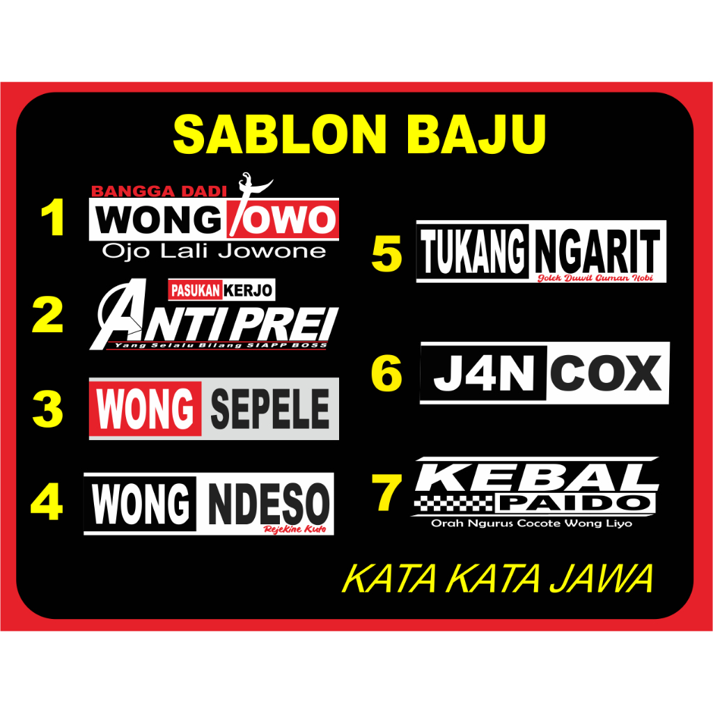 สติ๊กเกอร์หน้าจอ DTF สําหรับ JAVA WORDS / VIRAL WORDS | Shopee Thailand