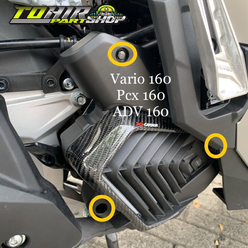 น็อตฝาครอบหม้อน้ํา STD Vario 160, PCX 150 160, ADV 160, STYLO Stainless ...