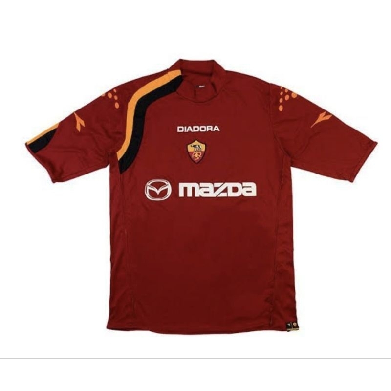 เสื้อฟุตบอล Retro ROMA 2004 MAZDA GRADE ORI PREMIUM EMPRT | Shopee Thailand