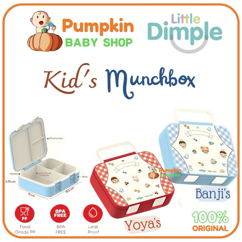 Little Dimple Kids Munchbox - กล่องข้าวเด็ก Little Dimple | Shopee Thailand