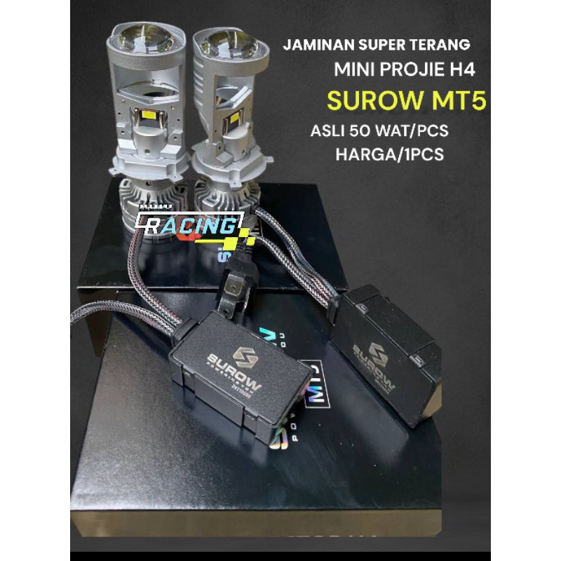 Super BRIGHT H4 MINI PROJECTOR PROJIE SUROW MT5 ไฟ LED รถยนต์รถ ...