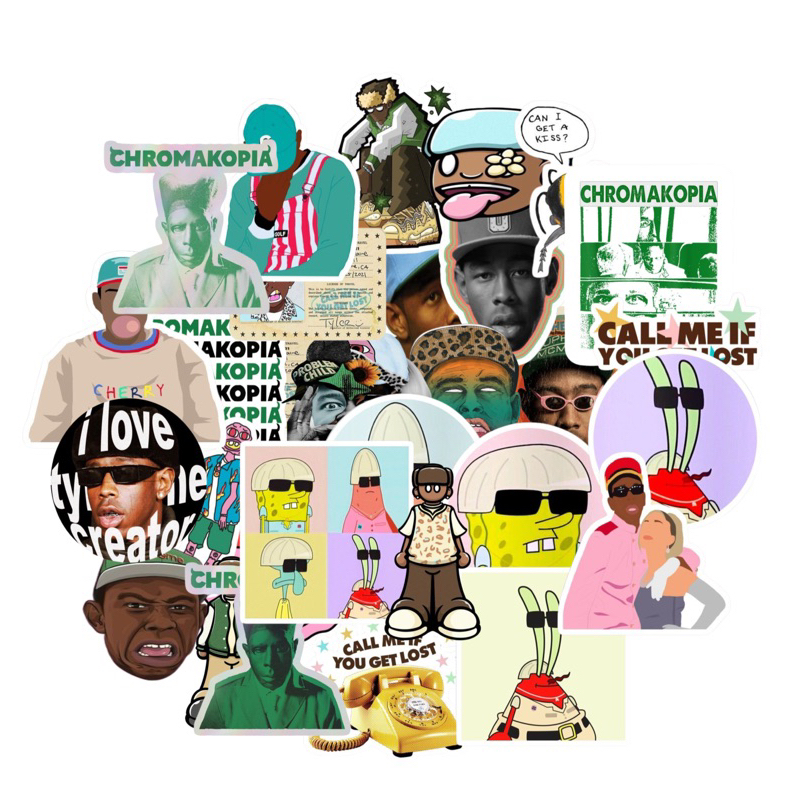 Tyler The Creator Sticker Packs 30+ ชิ้น วัสดุไวนิลกันน้ํา | สติ๊กเกอร์ ...