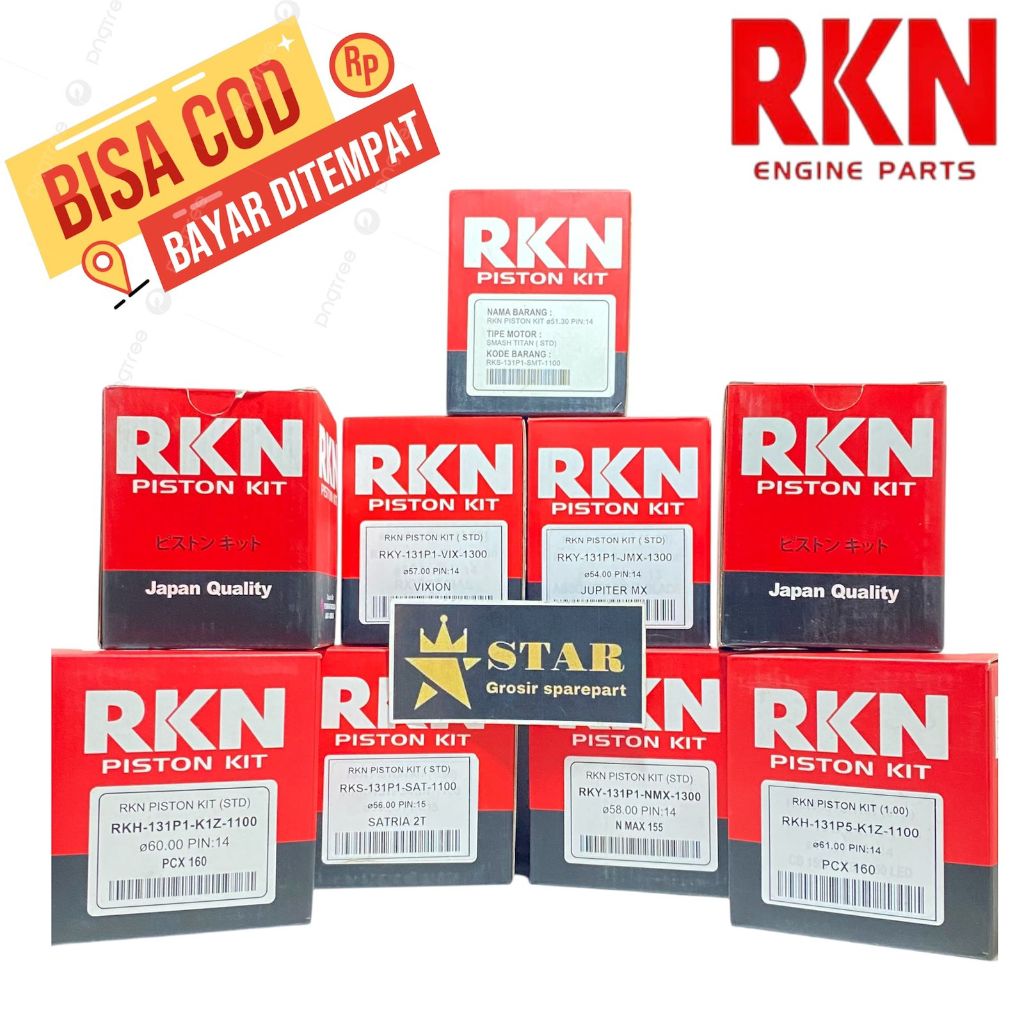 แพ็คเกจลูกสูบ / ชุดลูกสูบ VISION NEW 1PA / VISION 3C1 RIK RKN RIKEN Std-200 | Shopee Thailand