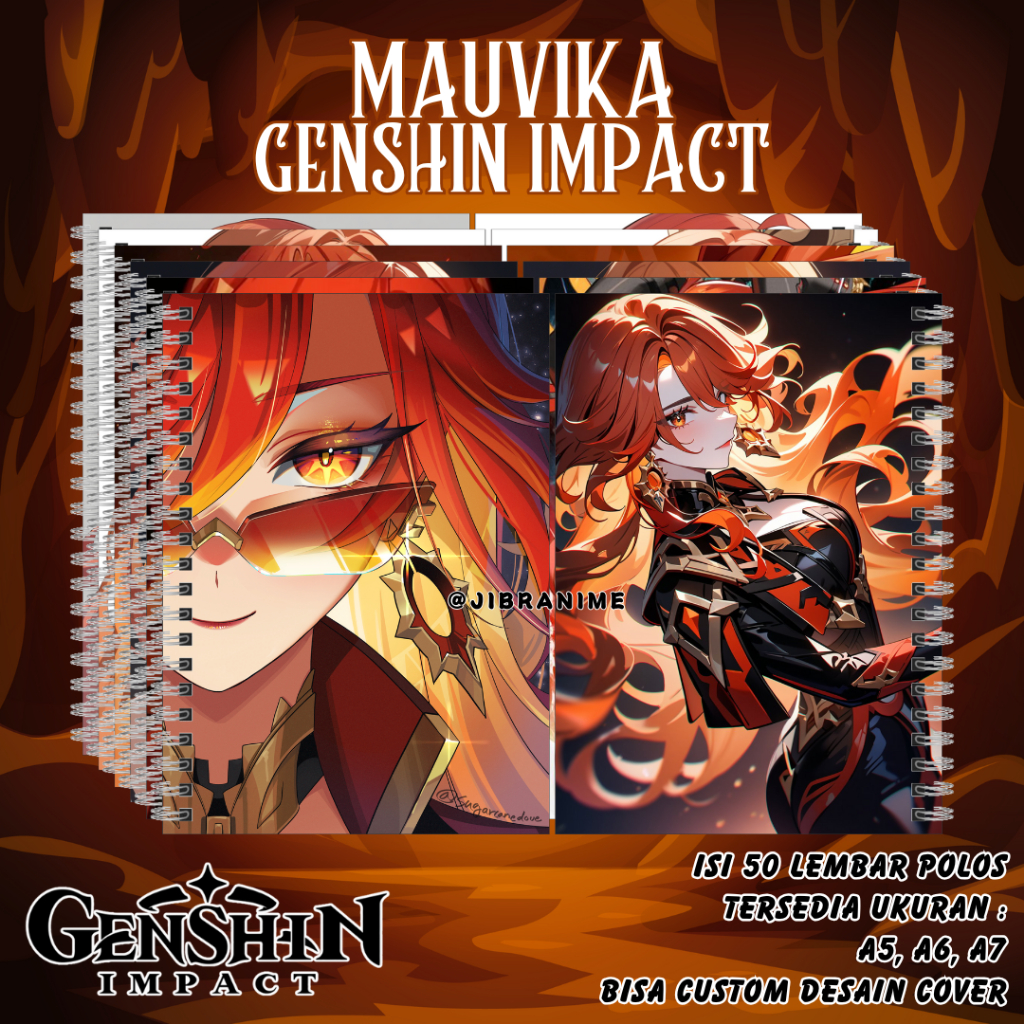 Mauvika Genshin Impact Note Book / สมุดบันทึก Mauvika Genshin Impact ...