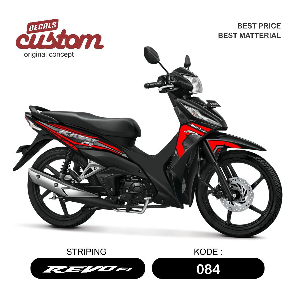 สติ๊กเกอร์มอเตอร์ไซค์ honda revo fi, honda revo striping, รูปลอก revo | Shopee Thailand