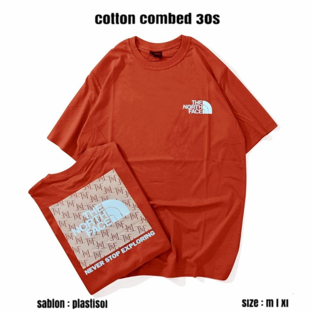 Tnf BOX MONOGRAM BACK RED BRICK TSHIRT เสื้อยืด | Shopee Thailand