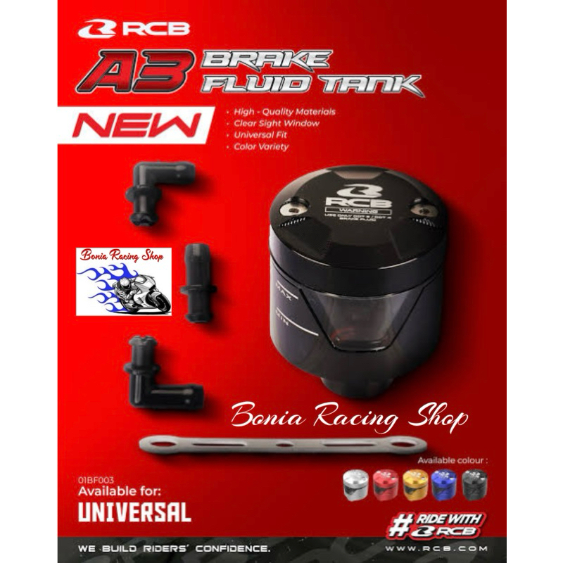 Rcb RACING BOY BRAKE OIL TUBE TYPE A3 CNC UNIVERSAL | Shopee Thailand