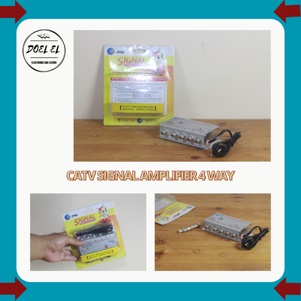 4 BRANCH TV ANTENNA SPLITTER | Catv TV BOOSTER 4 WAY SIGNAL AMPLIFIER ...