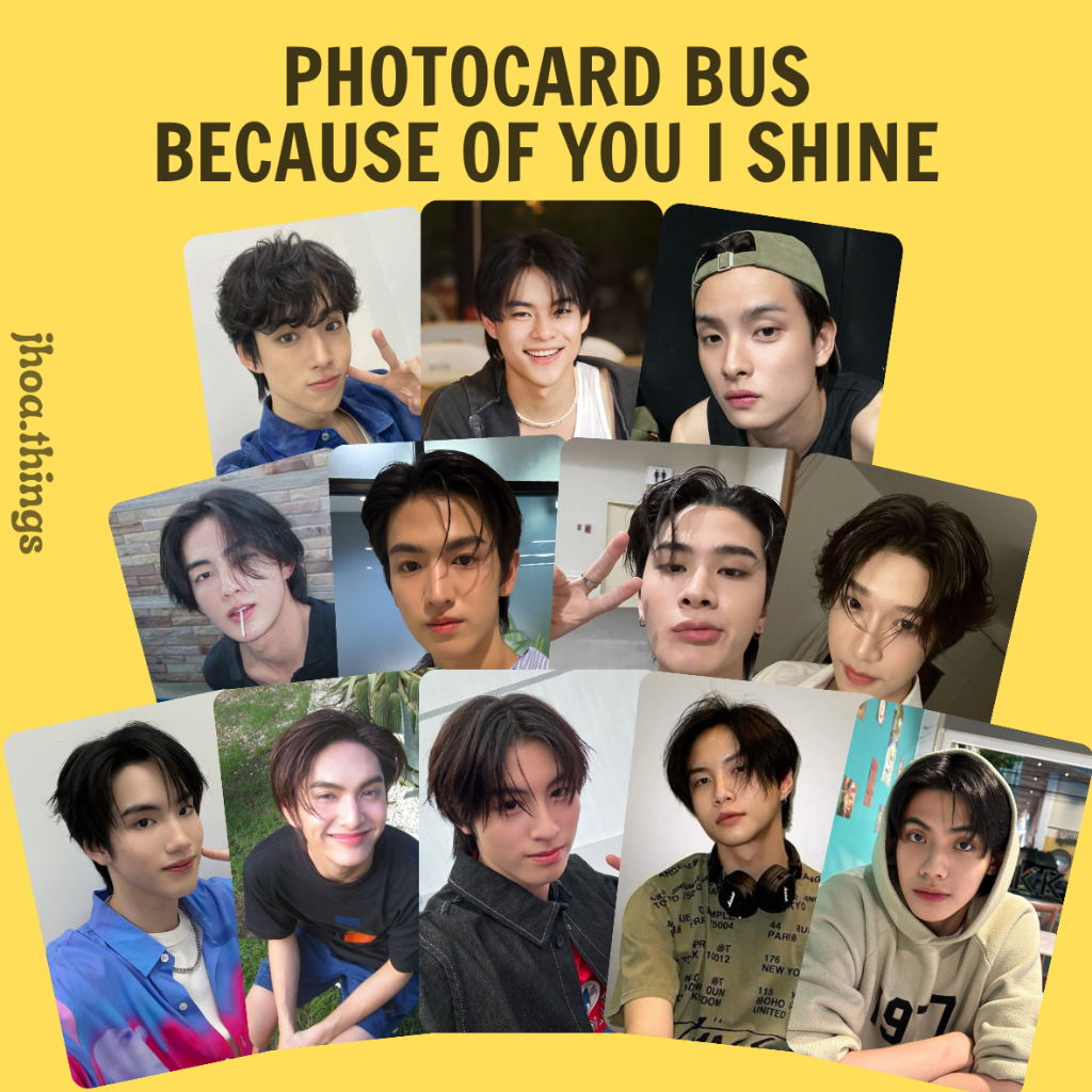 [UNOFFICIAL] Photocard BUS BECEUSE OF YOU I SHINE THAI BOYGROUP 789 SURVIVAL ALAN PEEMWASU ...