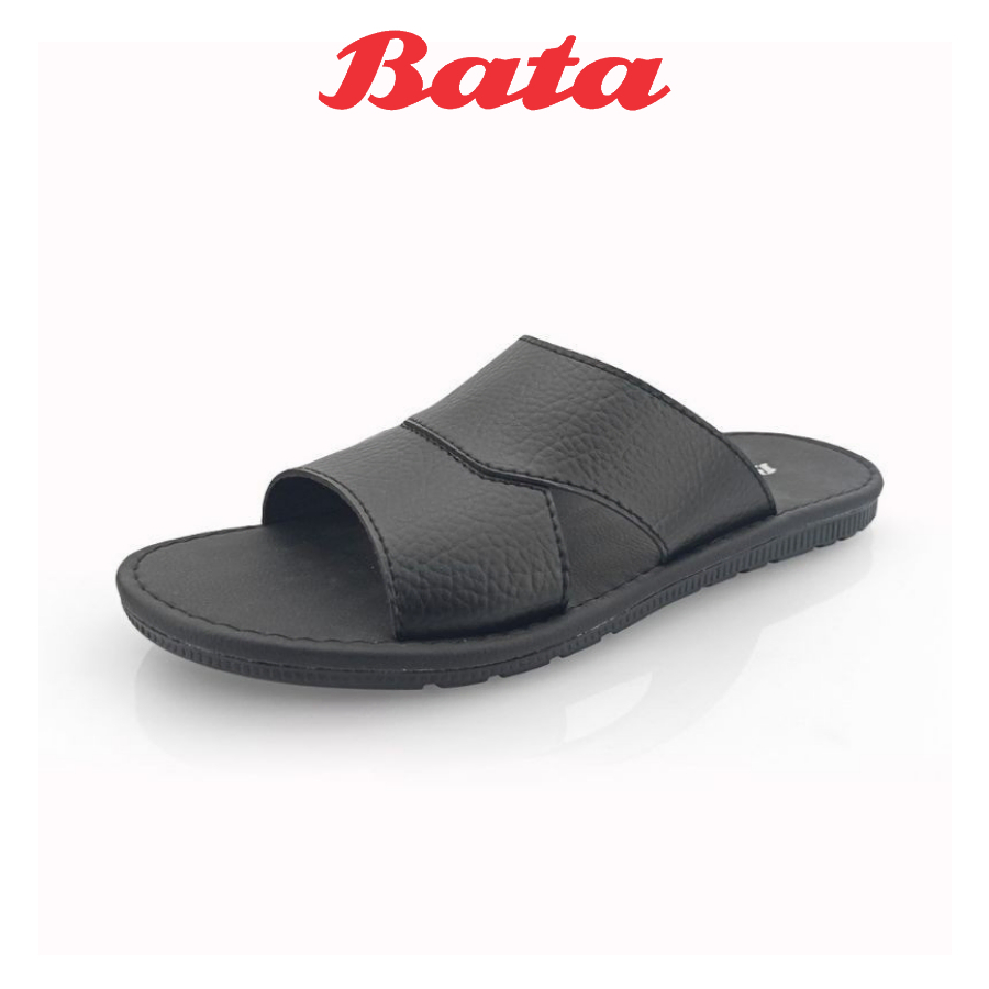 Bata Original Adult Mens Skip Black Slop Sandals สะดวกสบายและเบา ...