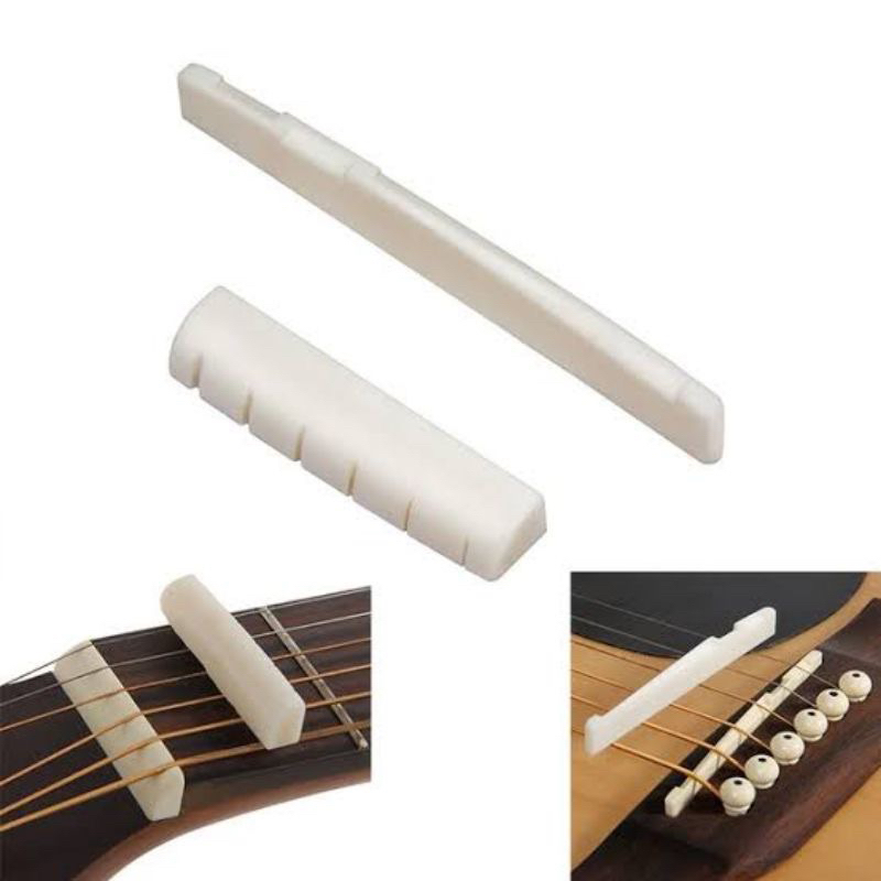 หมุดสะพาน+สายกีต้าร์โปร่ง Saddle - A009 nut sadle Guitar Comb | Shopee Thailand