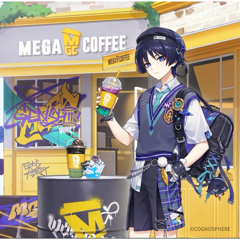 Genshin Impact Scaramouche x MGC Coffee Korea | Shopee Thailand