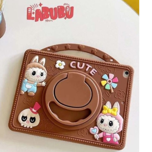 Labubu Ring Case Casing Cover สําหรับเด็ก iPad 5 6 9.7 นิ้ว 2017 2018 ...