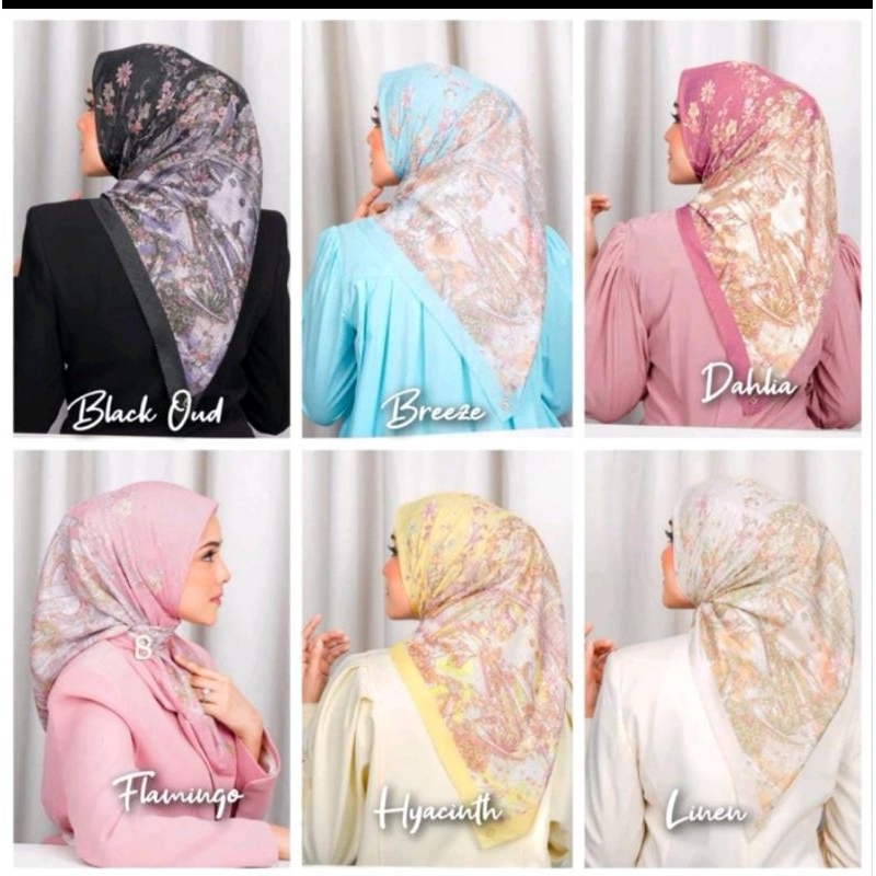 Buttonscarves DUBAI SERIES LOGO PIN B RECTANGULAR HIJAB (ฟรีกระเป๋า ...
